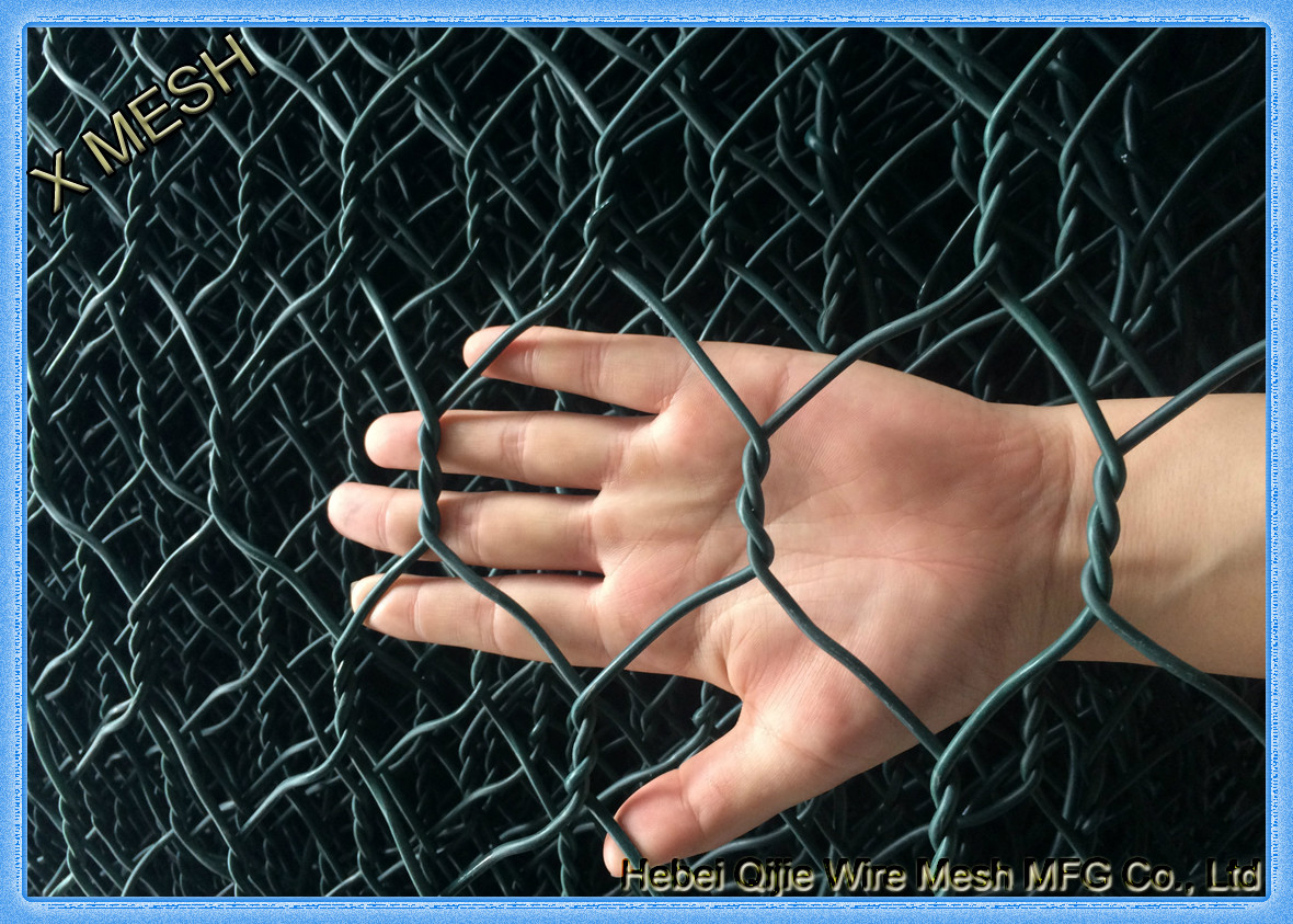 ASTM A 975 revestido de PVC Gabion Baskets Twisted Woven Mesh Fit Riverbank
